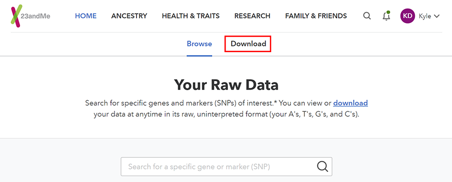 23andMe Login to Download Your DNA Raw Data – Genetic Genie